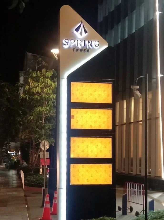 รับทำป้ายทาวเวอร์ Tower Sign, ป้ายไพลอน Pylon Sign, ป้ายตั้งเสา ทั่วประเทศ